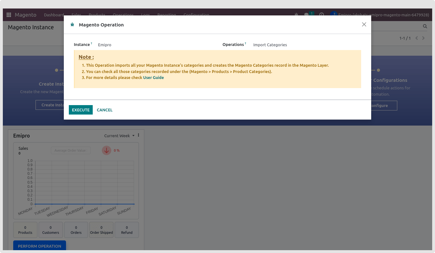 Import Categories - Odoo Magento2 Connector By Emipro