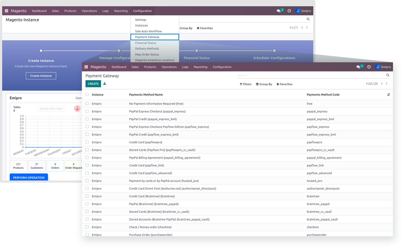 Export Invoice Information Odoo Magento2 Connector By Emipro