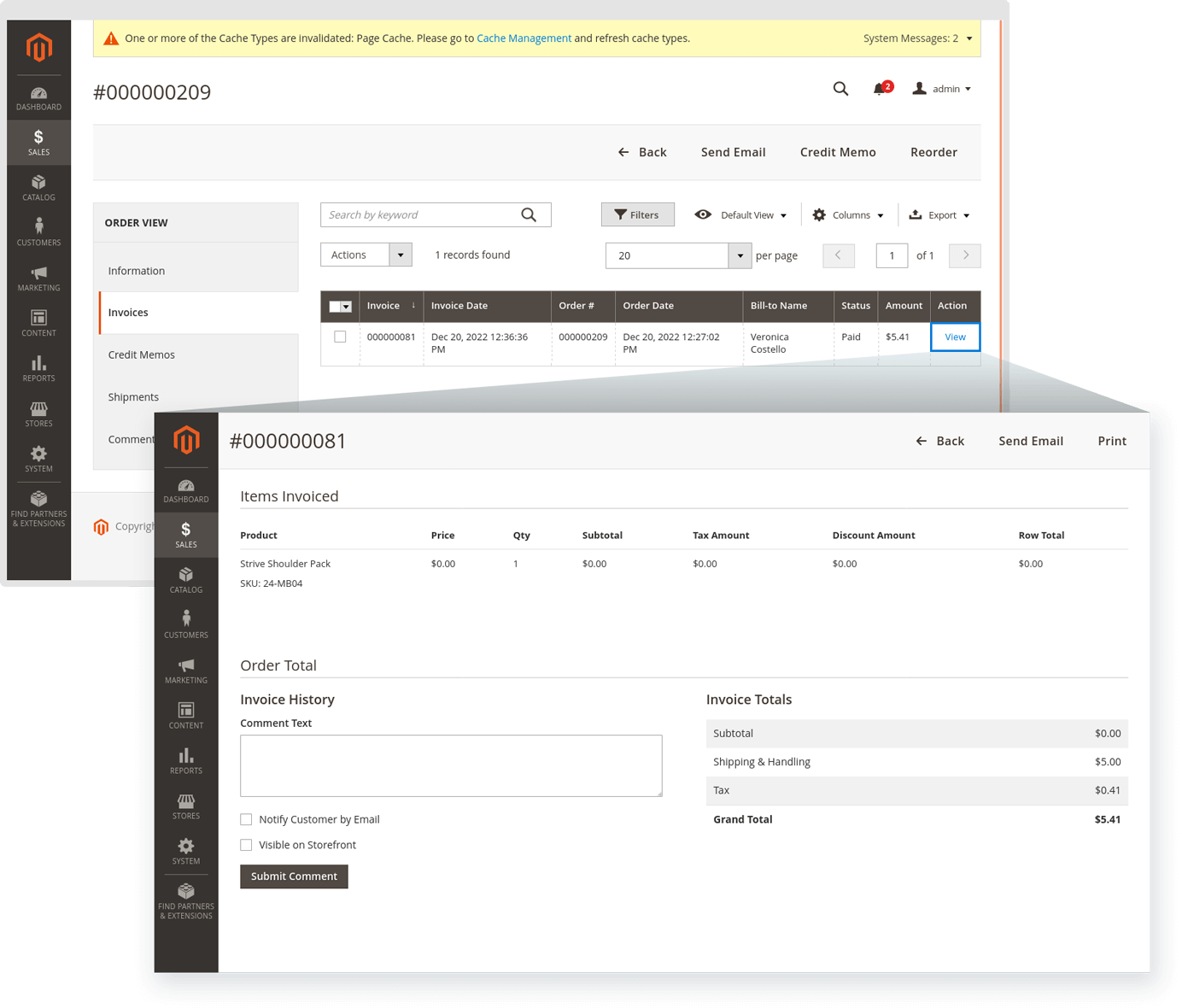 Export Invoice Information Odoo Magento2 Connector By Emipro