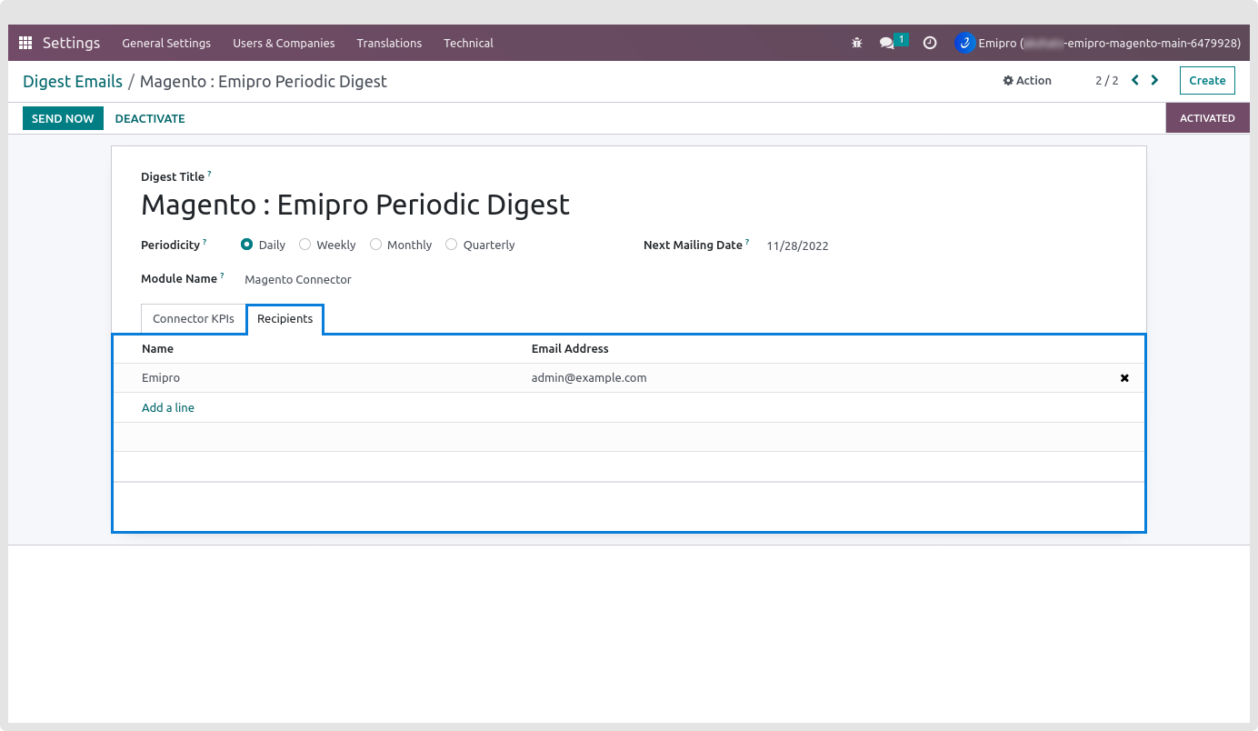 Create And Configure Magento Instance Odoo Magento2 Connector By Emipro